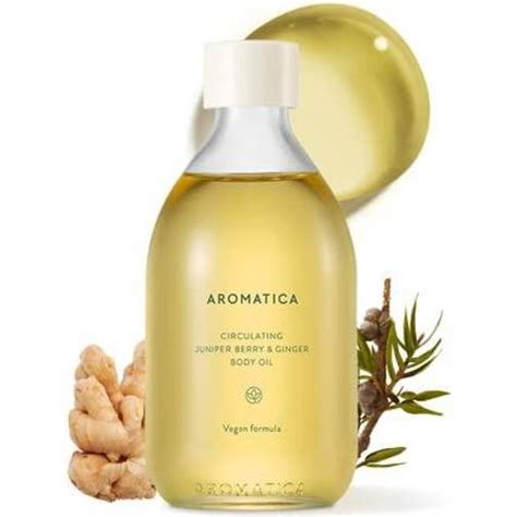 Aromatica Circulating Body Oil Juniper Berry Ginger 100ml • Pris