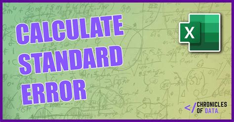 How To Calculate Standard Error In Excel Step By Step Chronicles Of