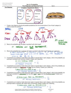 Tree Diagram Exercises With Answers Pdf Fill Online Printable
