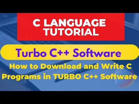 Turbo C Installation How To Write And Execute C Programs On TURBOC