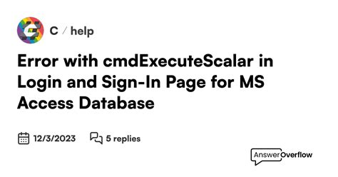 error with cmd executescalar in login and sign in page for ms access database c