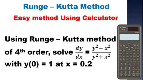 snm ma3251 unit 5 fourth order runge kutta method using calculator problem in tamil