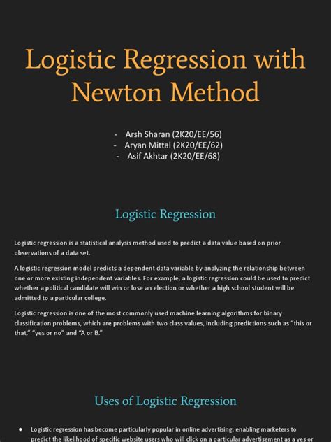 comparing logistic regression optimization techniques an analysis of gradient descent vs newton