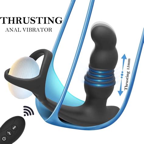Massêur De Prostâte Homme Gôdé Va Et Vient 10 Modes De Vibration And Télescopiques Plùg Pour