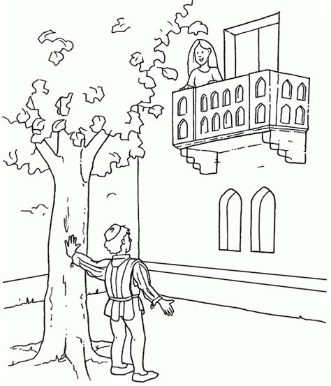 Simple Romeo And Juliet Coloring Pages Clip Art Library
