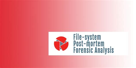 file system post mortem forensic analysis
