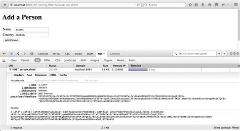 Jsf How To Edit POST Parameters In Firebug Stack Overflow