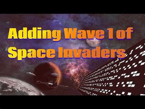 Adding Moving Space Invaders Wave 1 JavaScript Game Programming Space