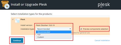 installing plesk for linux using installer gui plesk obsidian documentation