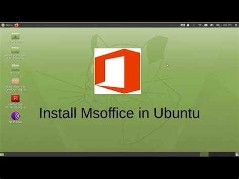How To Install Microsoft Office In Ubuntu Youtube