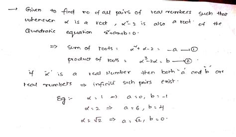 find no of all pairs a b of real numbers such that when ever alpha is a root of x 2 ax b