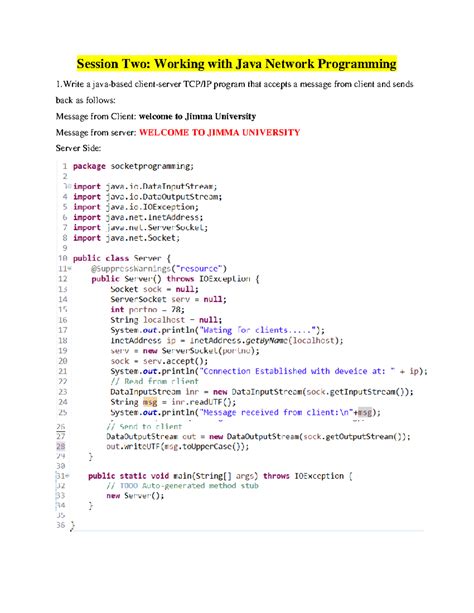 networking socket java programming session two working with java network programming 1 a