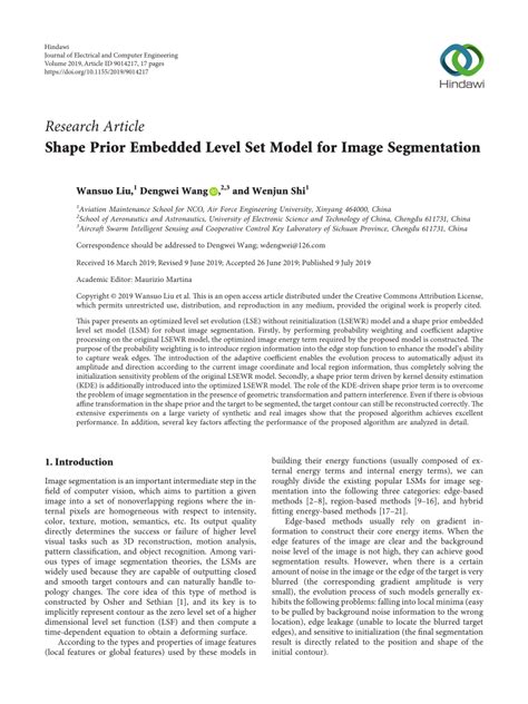 pdf shape prior embedded level set model for image segmentation
