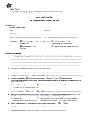 Ausfüllbar Online Antragsformular Info Flora Fax Email Drucken