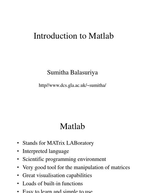 an introduction to the fundamental concepts and capabilities of matlab pdf matlab matrix