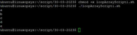 Bash Looping Through Array Of Strings