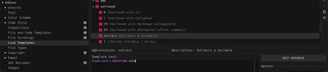 jetbrains ide phpstorm generate template from code selection stack overflow