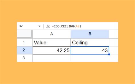 How To Use ISO CEILING Function In Google Sheets Sheetaki