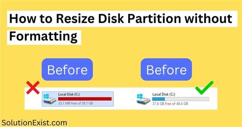 How To Resize Disk Partition Without Formatting Increase C Drive Space