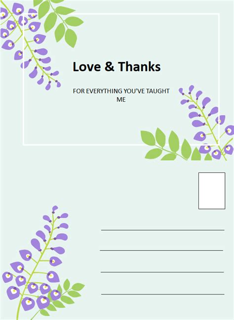How To Make A Thank You Card In Word Printable Online
