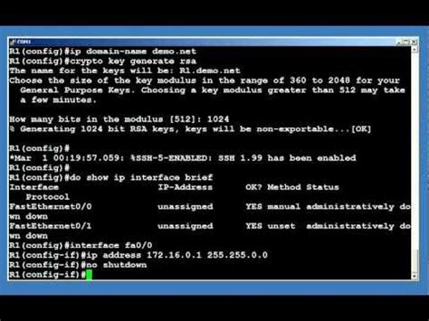 Quickly Enable SSH On A Cisco Router Or Switch YouTube
