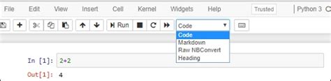 jupyter notebook单元格类型 jupyter教程