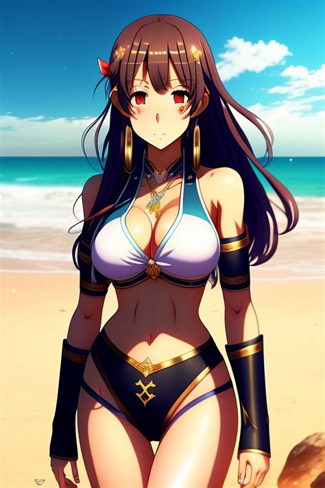 Lexica Anime Bikini Beach Hot Asuna