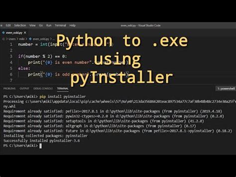 How To Convert Python Script To An Exe Using PyInstaller YouTube