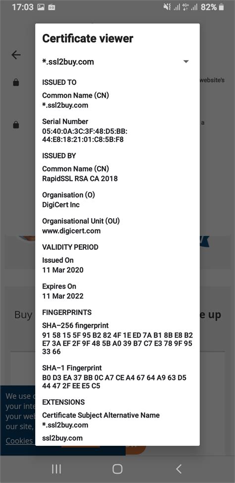 How To View SSL Certificate Details In Chrome Firefox IE Microsoft