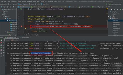 springboot集成seata1 4 0版本时提示notsupportyetexception，原来须设置主键自增 csdn博客