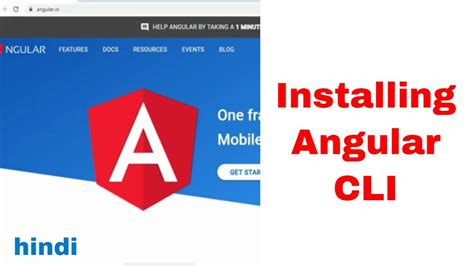 angular tutorial installing angular cli youtube