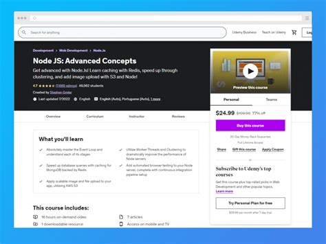 15 best node js courses online [2022]