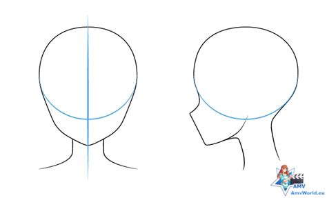How To Draw Anime Heads Female Learn How To Draw A Front And Side View