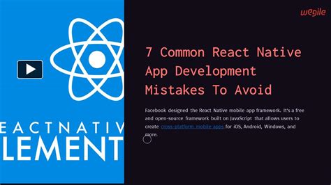 PPT 7 Common React Native App Development Mistakes To Avoid 1