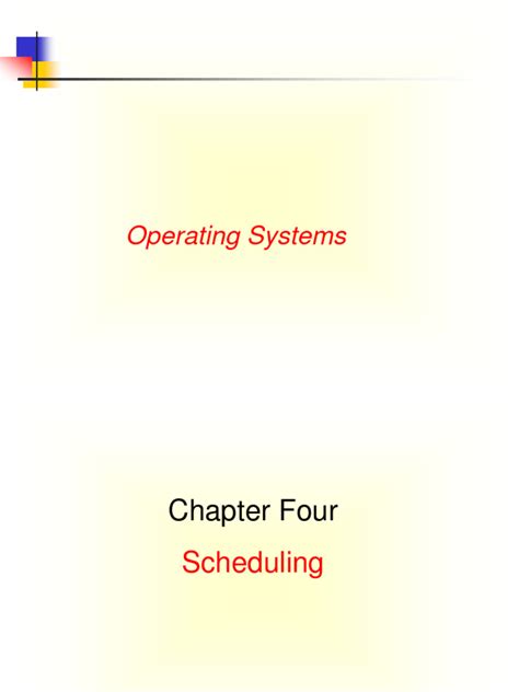 chapter 4 scheduling pdf scheduling computing process computing
