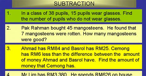 tip belajar matematik tips for learning mathematics whole numbers subtraction
