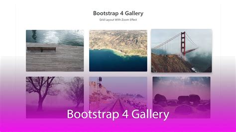 how to create responsive lightbox gallery with bootstrap 4 youtube