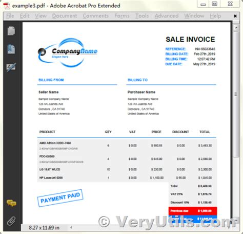 generate business invoices by veryutils php invoice generator veryutils knowledge base