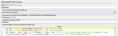 load testing use of beanshell preprocessor for parameterization in jmeter stack overflow