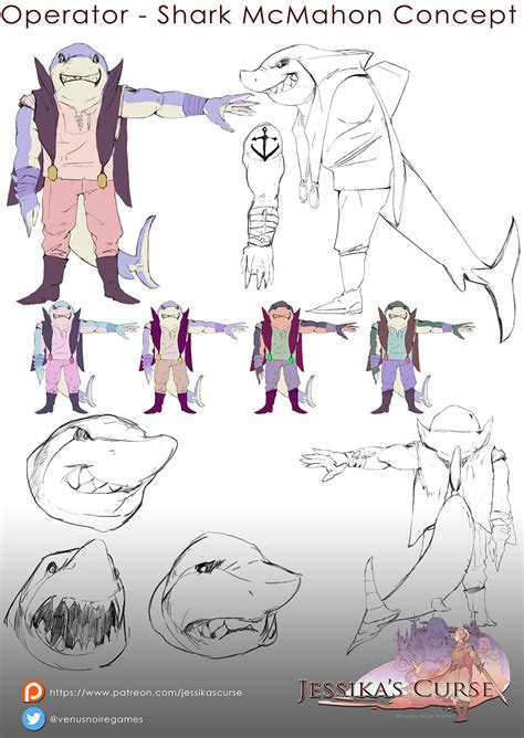 Shark Mcmahon Concept Art Jessikas Curse By Venusnoire On Newgrounds