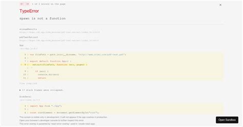 pdf text extract examples codesandbox