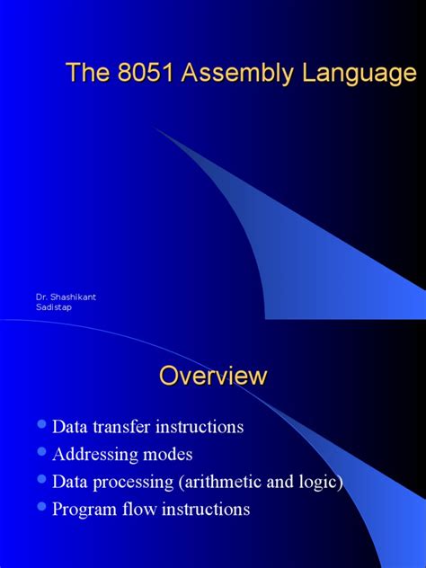 the 8051 assembly language download free pdf byte pointer computer programming