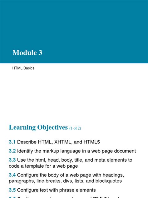 module 3 html basics pdf