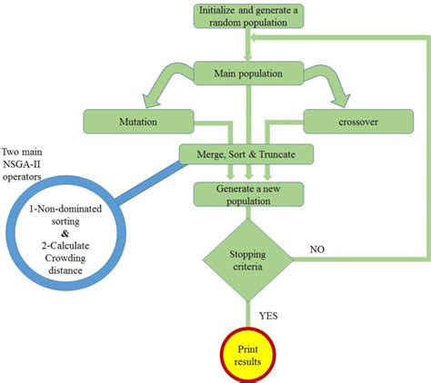 the flowchart of optimization procedure based on nsga ii download scientific diagram