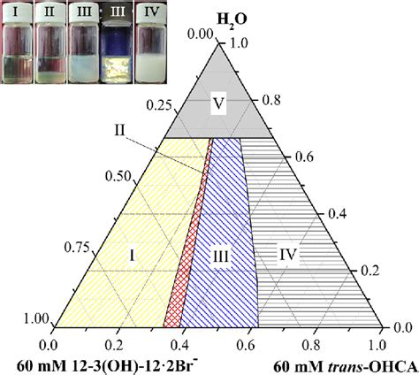 Pseudo Ternary Phase Diagram Of 12 3 OH 12 2Br Trans OHCA H 2 O