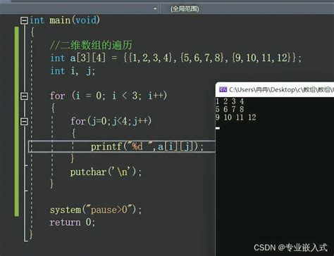 二维数组的初始化，下标，遍历，及数组间的赋值 阿里云开发者社区