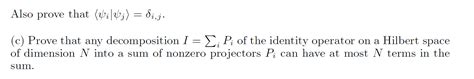 a prove that if the operators pi satisfy pi pi