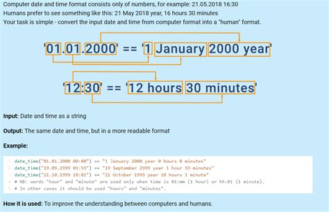 date and time converter python coding challenges py checkio