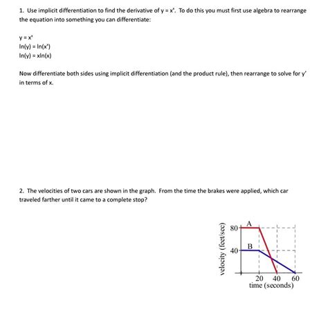 solved 1 use implicit differentiation to find the