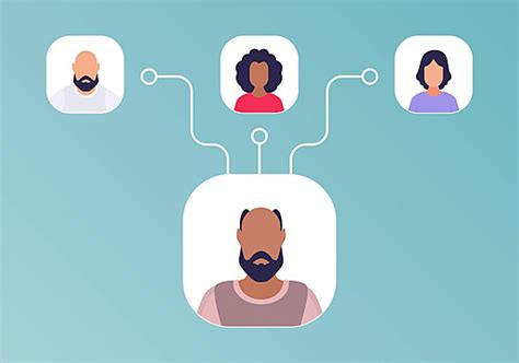 Flat Vector Illustration Of A Hierarchical Structure With Subordinates